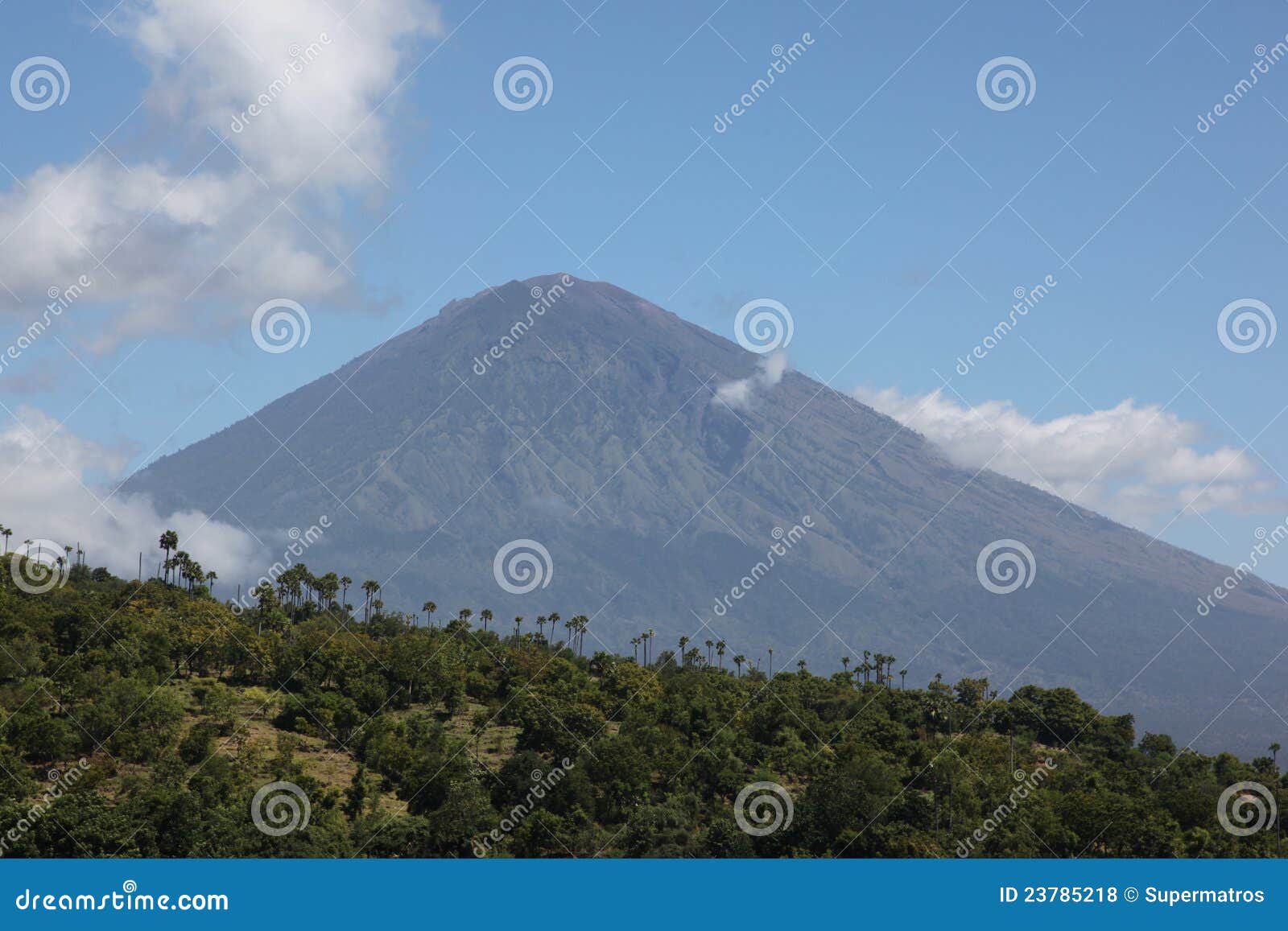 Sleeping volcano stock photo. Image of view, bali, form - 23785218