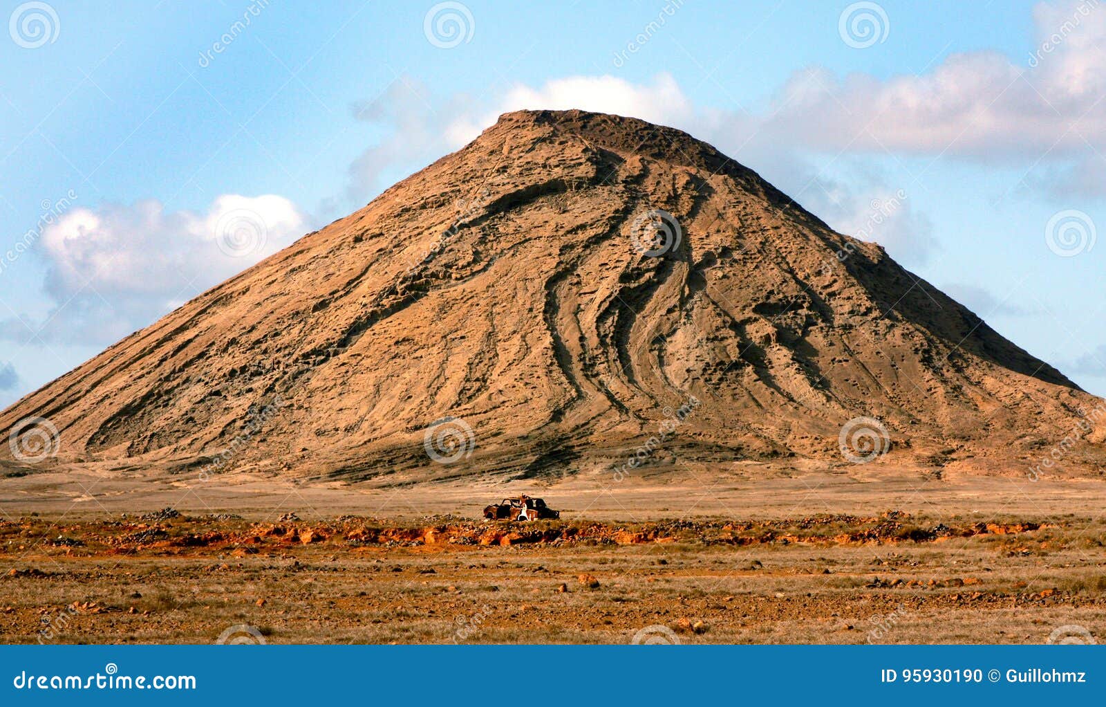 Sleeping On A Volcano, Waking Up Above The Clouds. Stock Photo ...