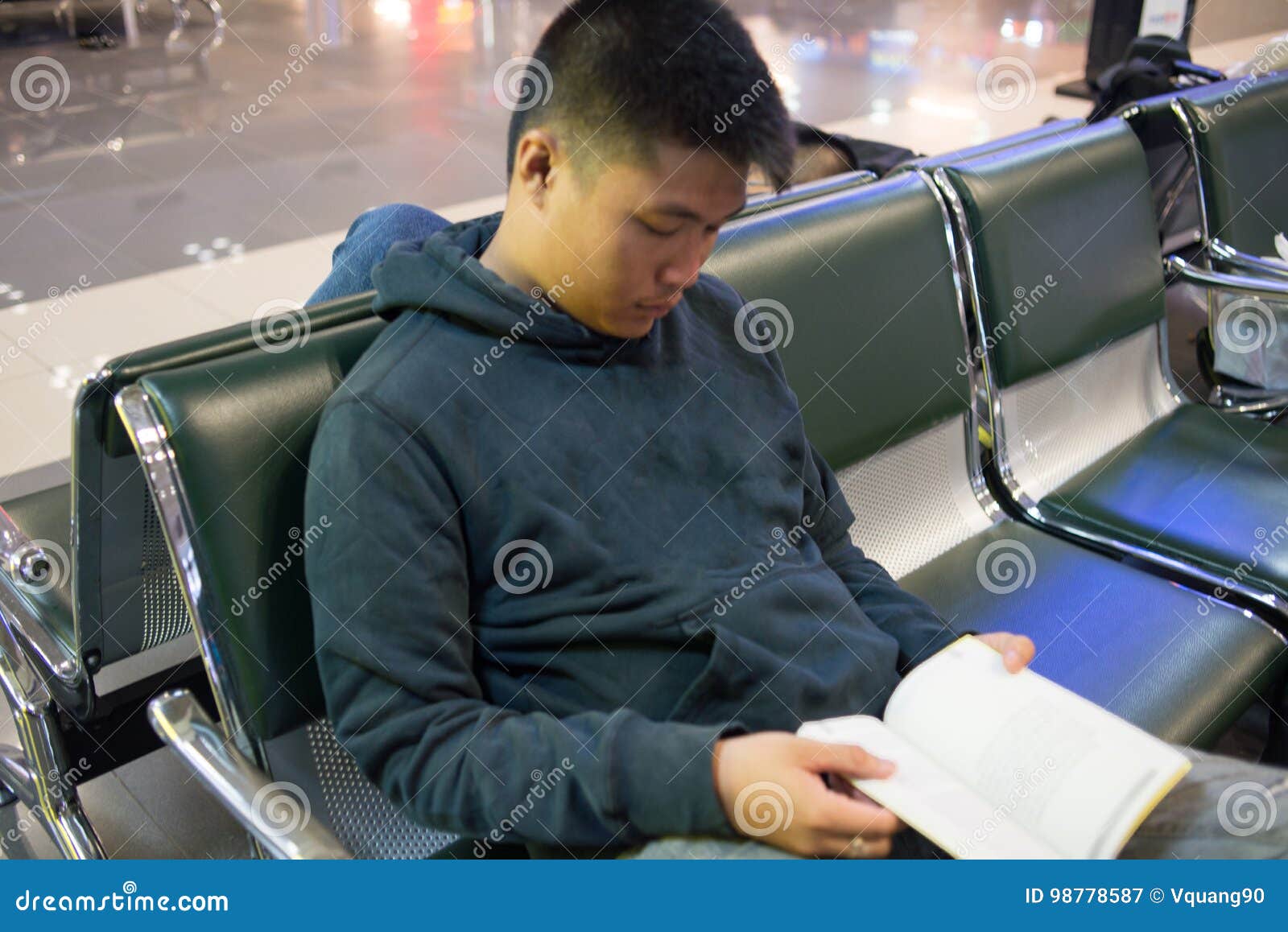 Sleeping after Waiting Too Long Stock Image - Image of executive, late ...