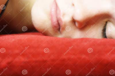 Sleeping woman face stock photo. Image of healthy, relaxation - 948190