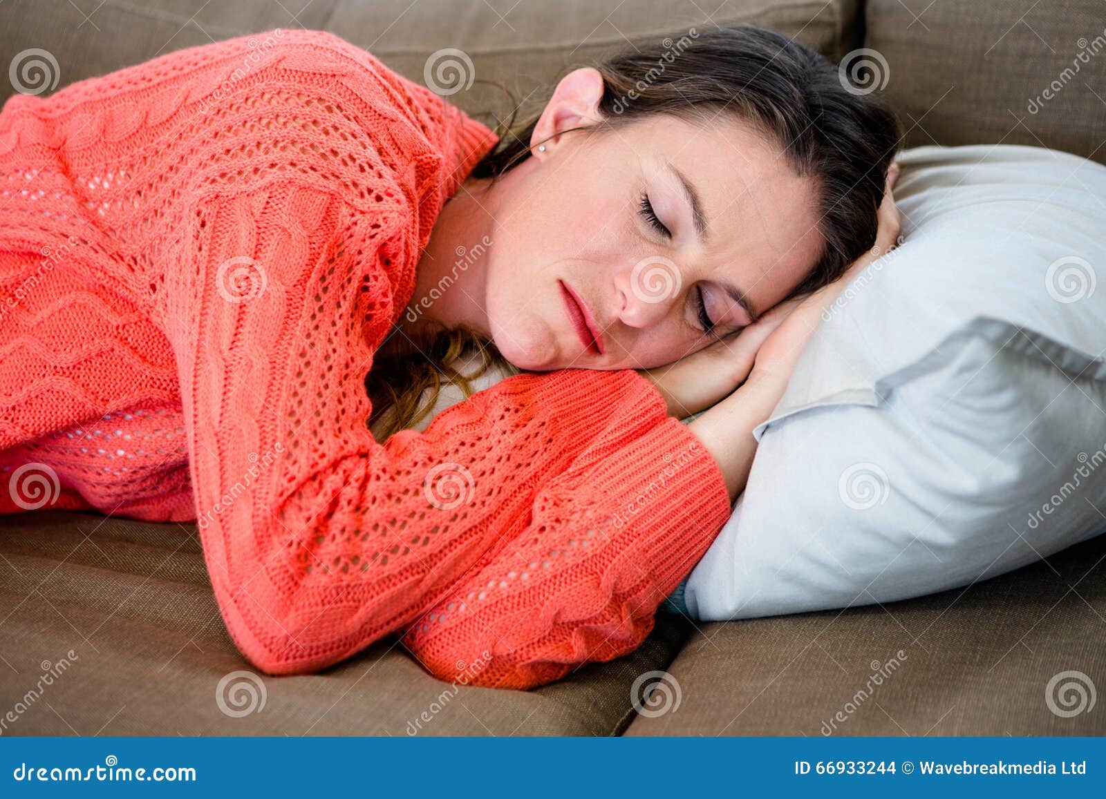 Sleeping Woman Taking a Nap Stock Photo - Image of pleasure, lounge ...