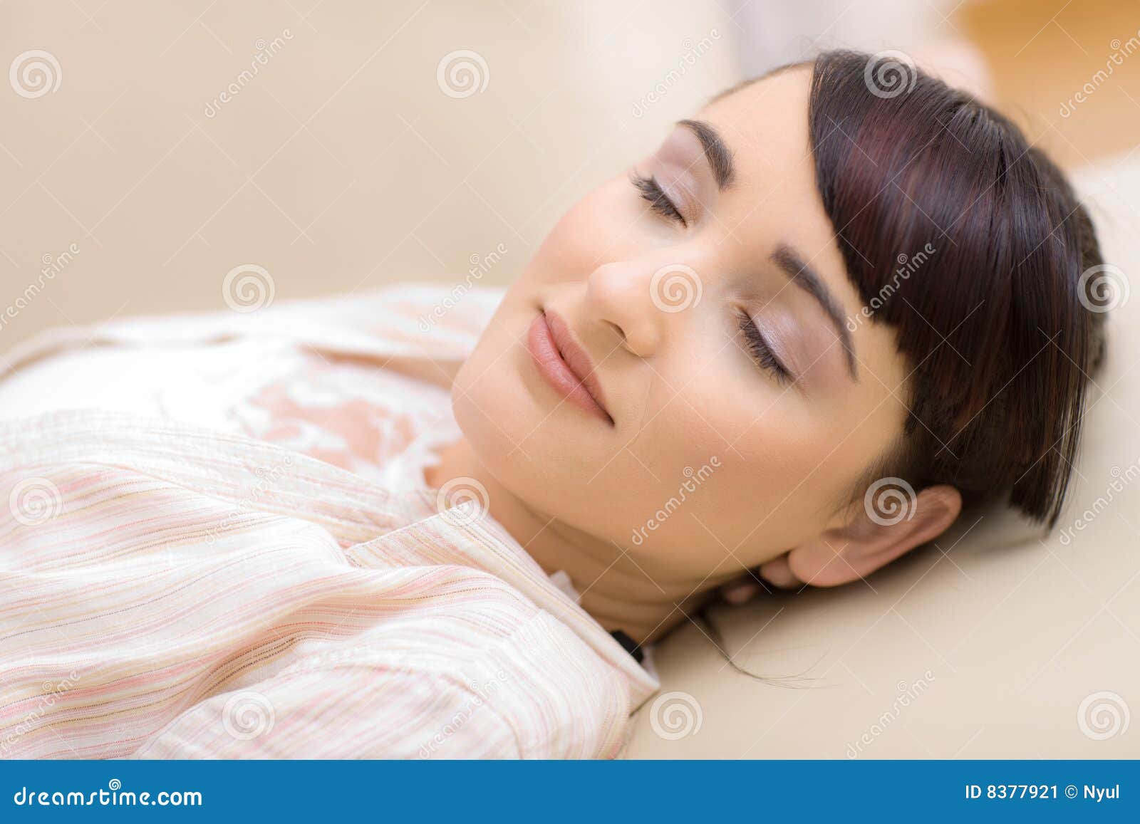 Sleeping women stock image. Image of brown, beautiful - 8377921
