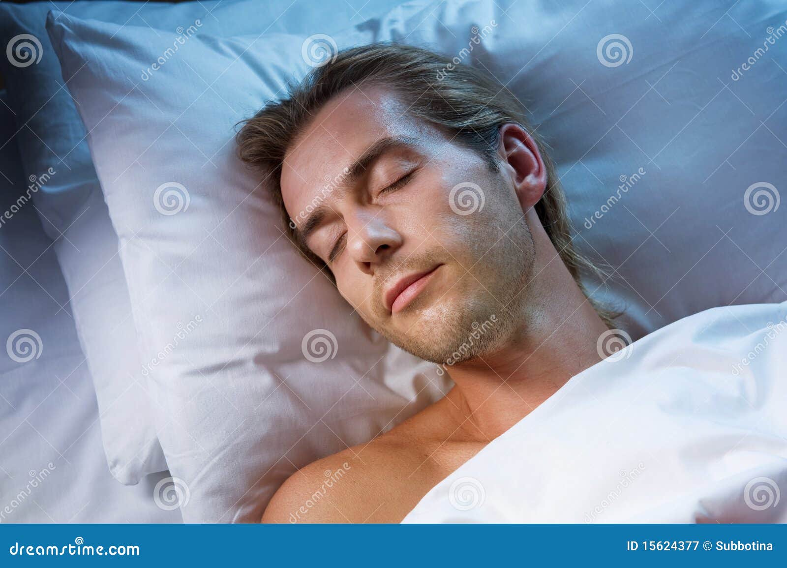 Sleeping Young Man stock image. Image of dream, health - 15624377