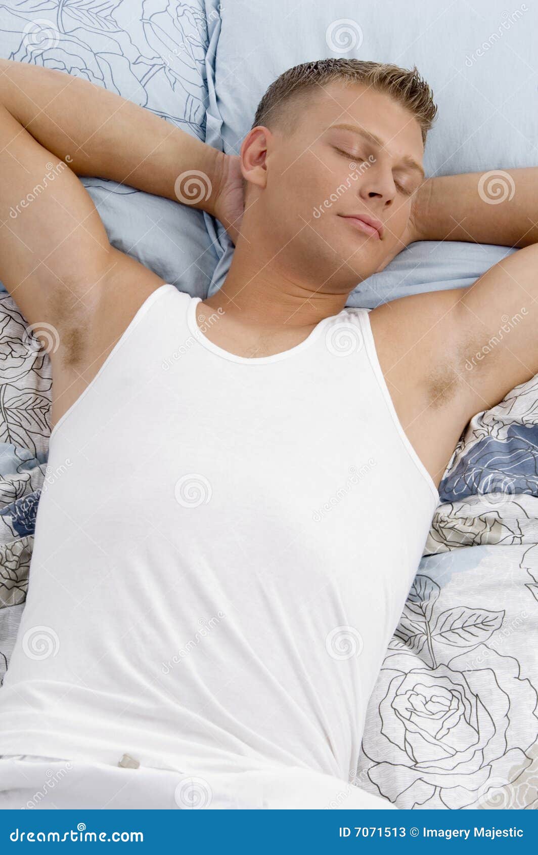 Sleeping young man stock image. Image of pose, attitude - 7071513