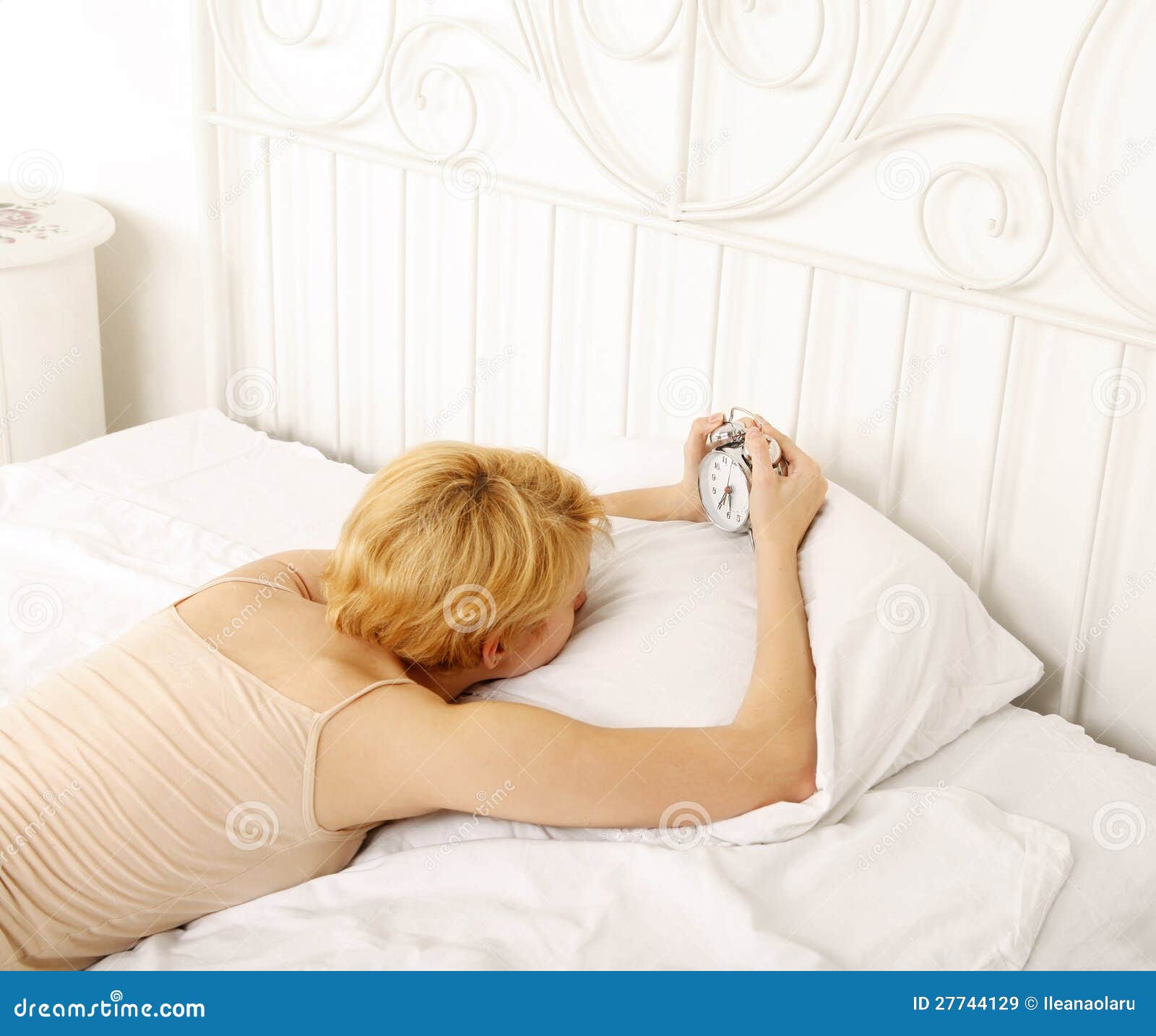 Sleepless woman stock image. Image of ache, head, concerns - 27744129