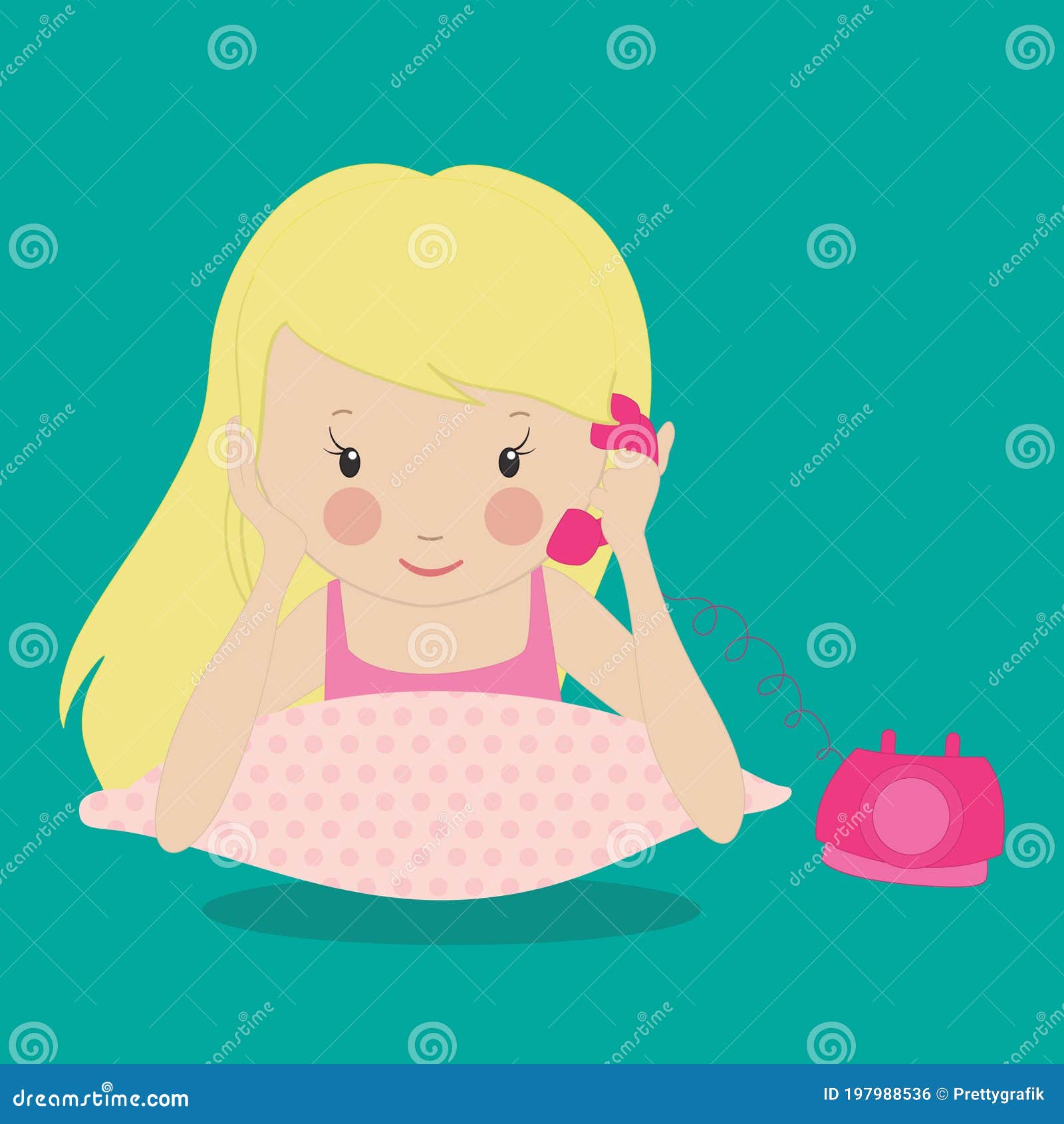 Sleepover calling 03 stock vector. Illustration of calling - 197988536