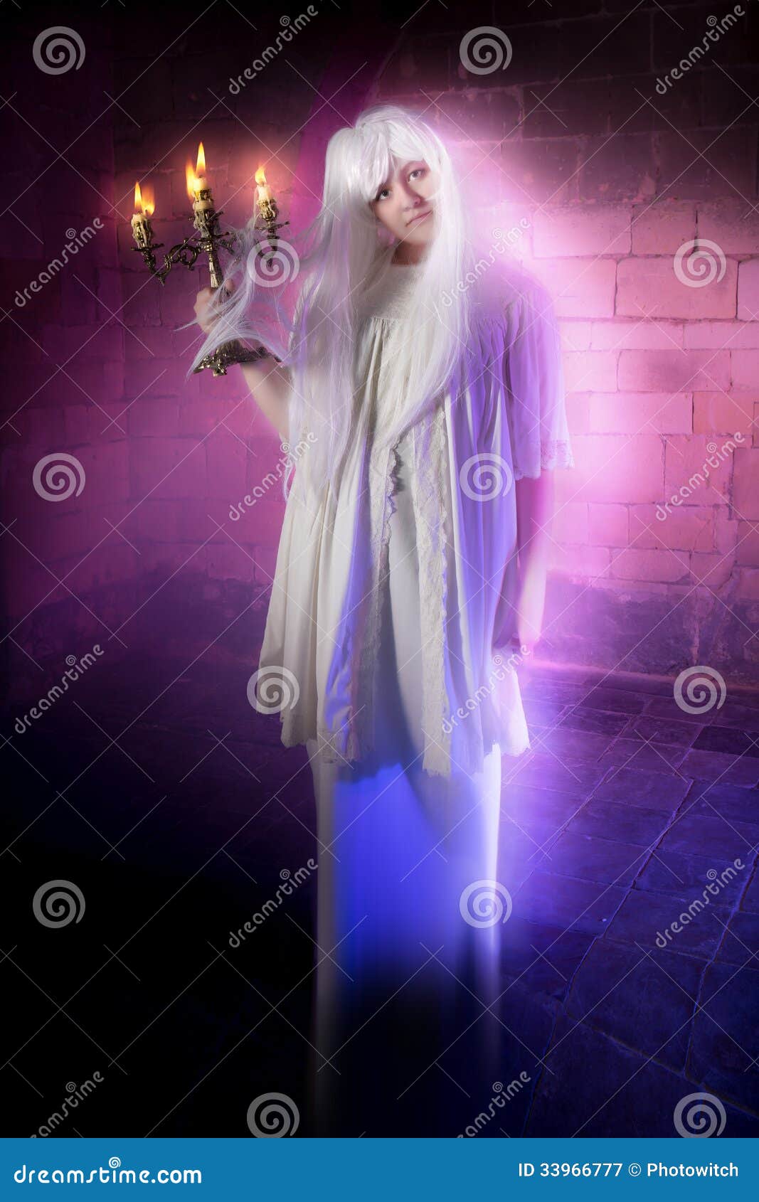 Sleepwalker or ghost stock image. Image of mystic, castle - 33966777