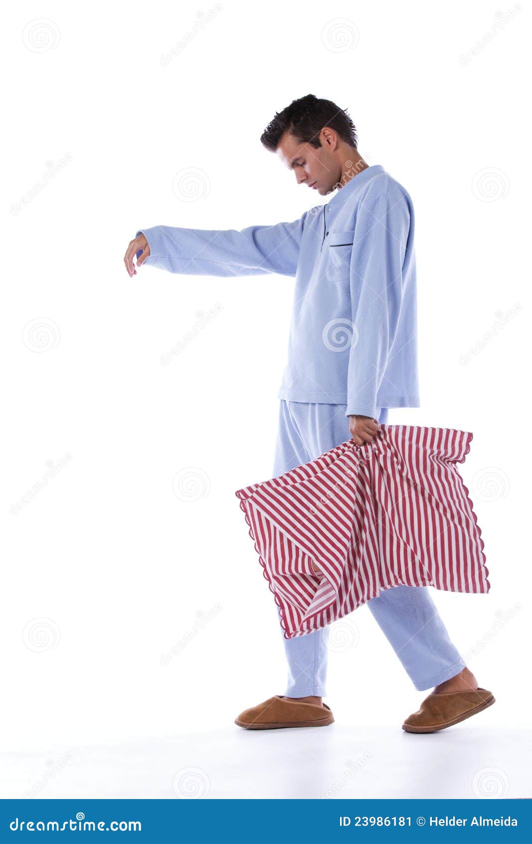 Sleepwalking man stock image. Image of disorder, underwear - 23986181