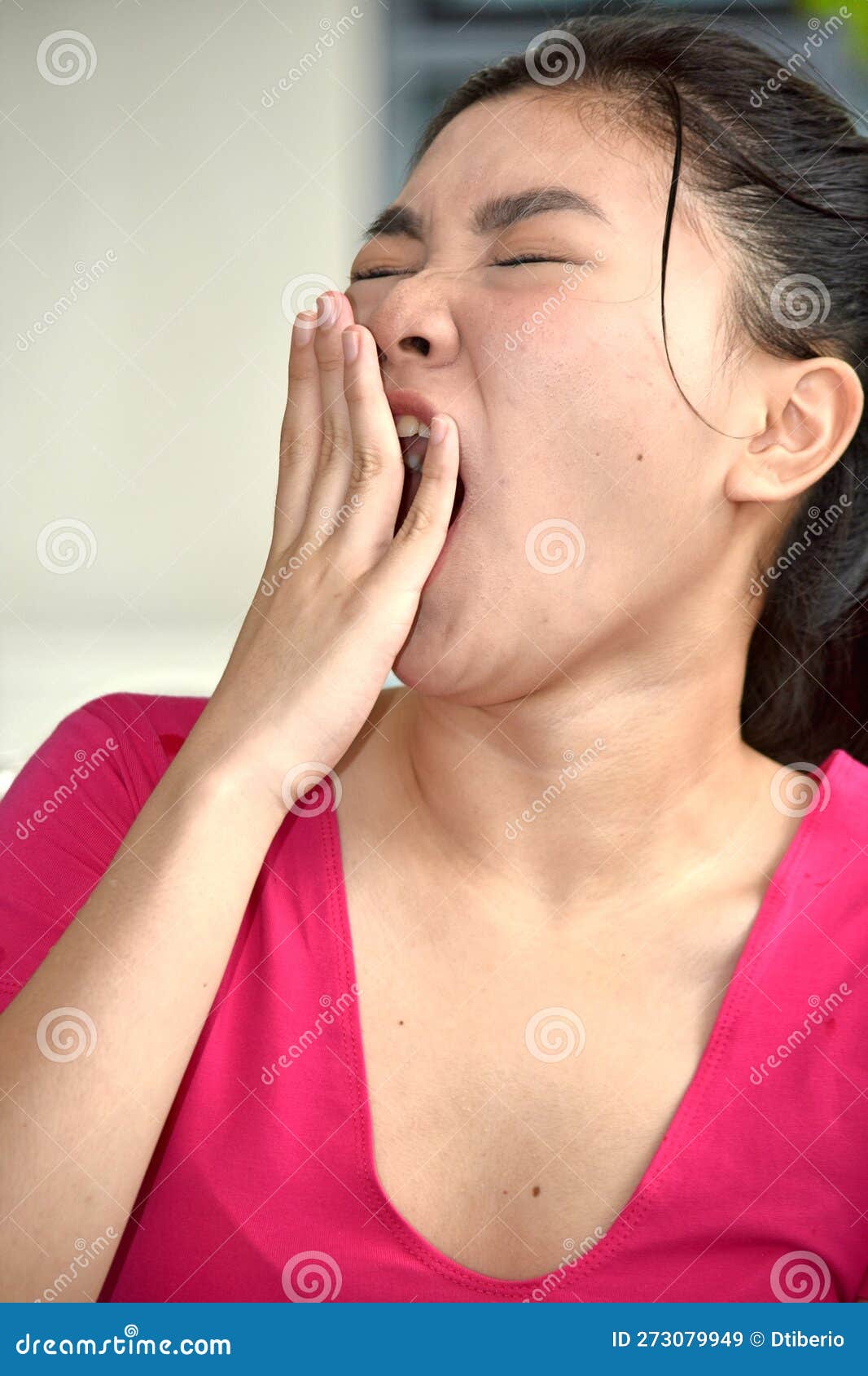 A Sleepy Asian Person stock image. Image of asleep, individual - 273079949