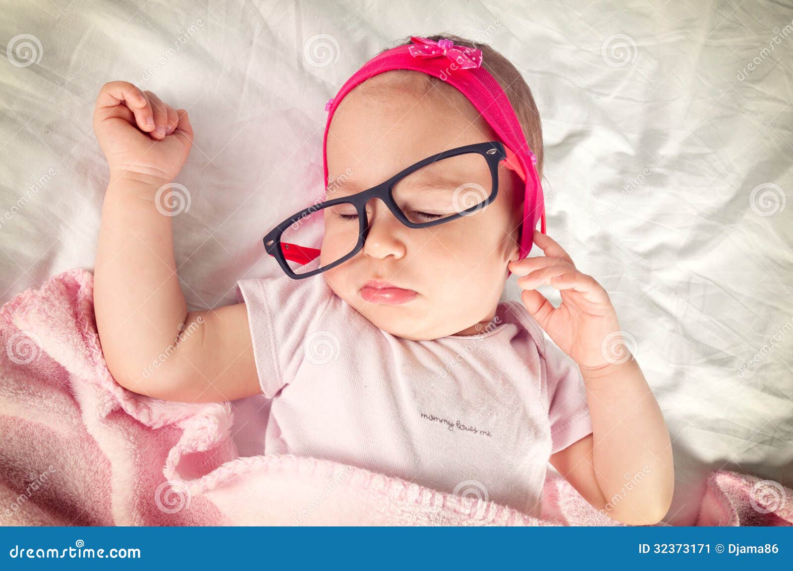 Sleepy baby stock image. Image of cozy, beauty, childhood - 32373171