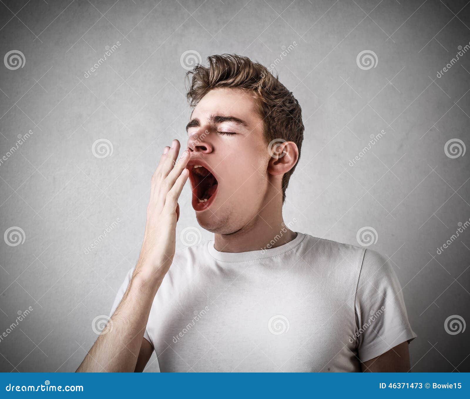 Sleepy boy stock image. Image of shirt, fall, think, teen - 46371473