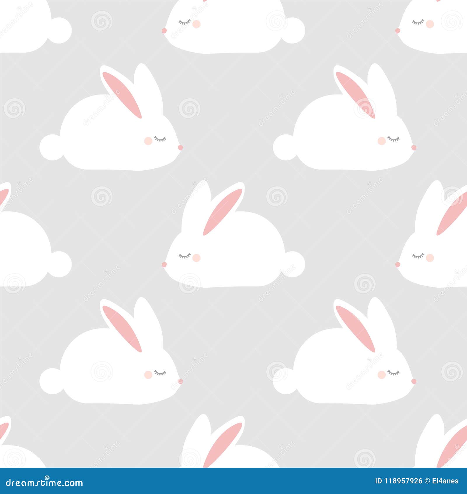 Sleepy Bunny. Vector Illustration Stock Vector - Illustration of relax ...