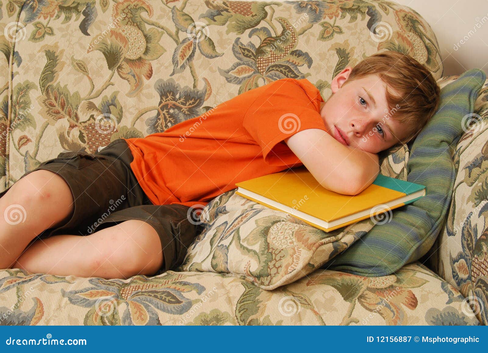 Sleepy Child stock image. Image of child, happy, student - 12156887