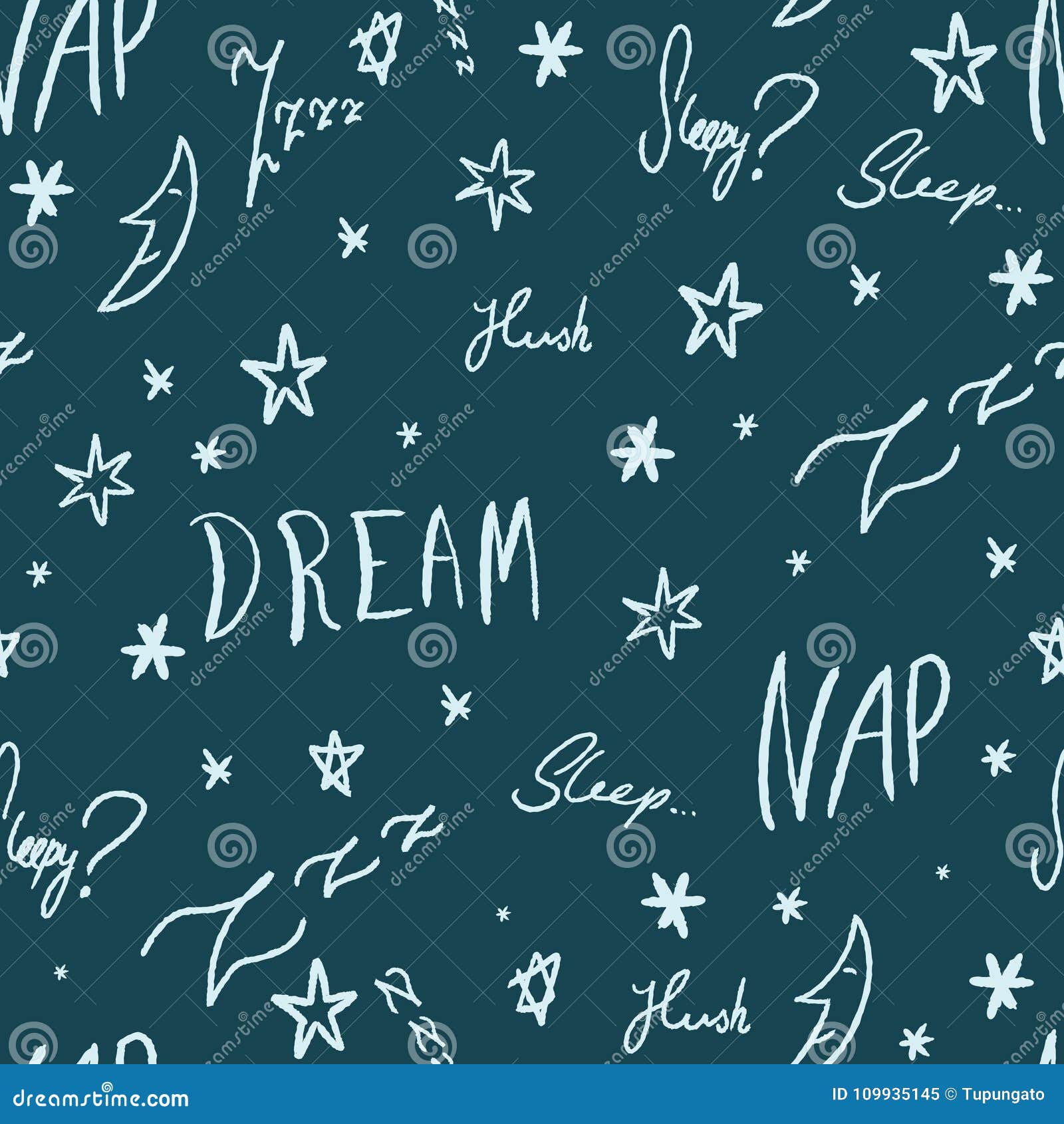 Sleep pattern stock vector. Illustration of quirky, sheets - 109935145