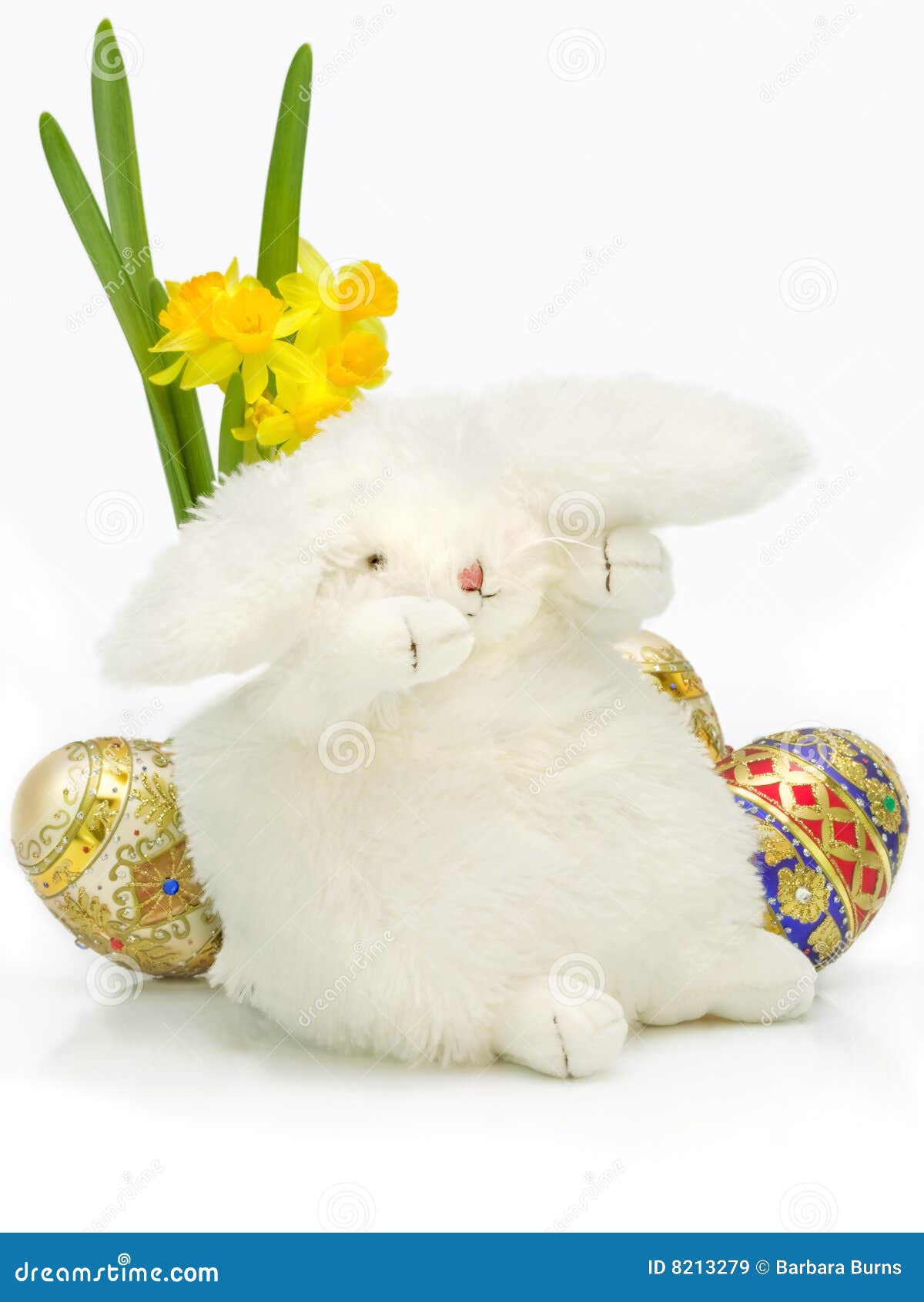 Sleepy Easter Bunny stock image. Image of gold, jewels - 8213279