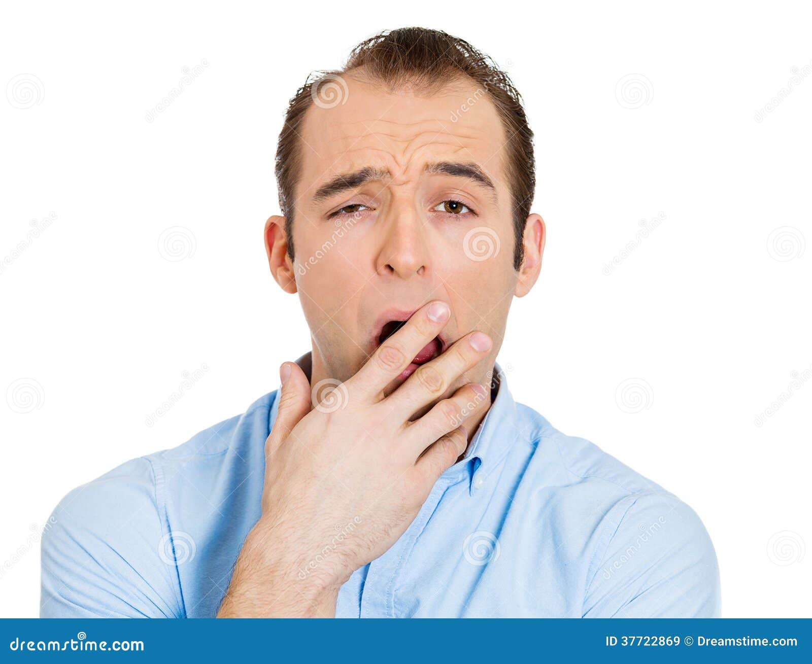 Sleepy man stock image. Image of bored, night, employee - 37722869