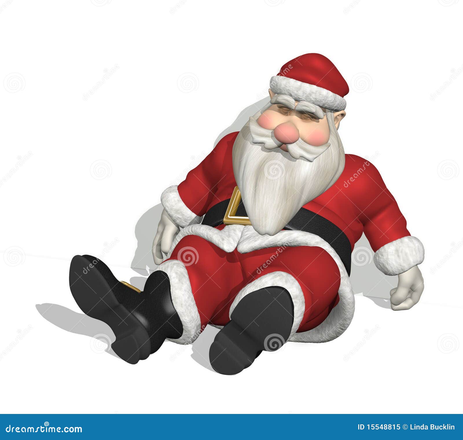 Sleepy Santa stock illustration. Illustration of sleepy - 15548815