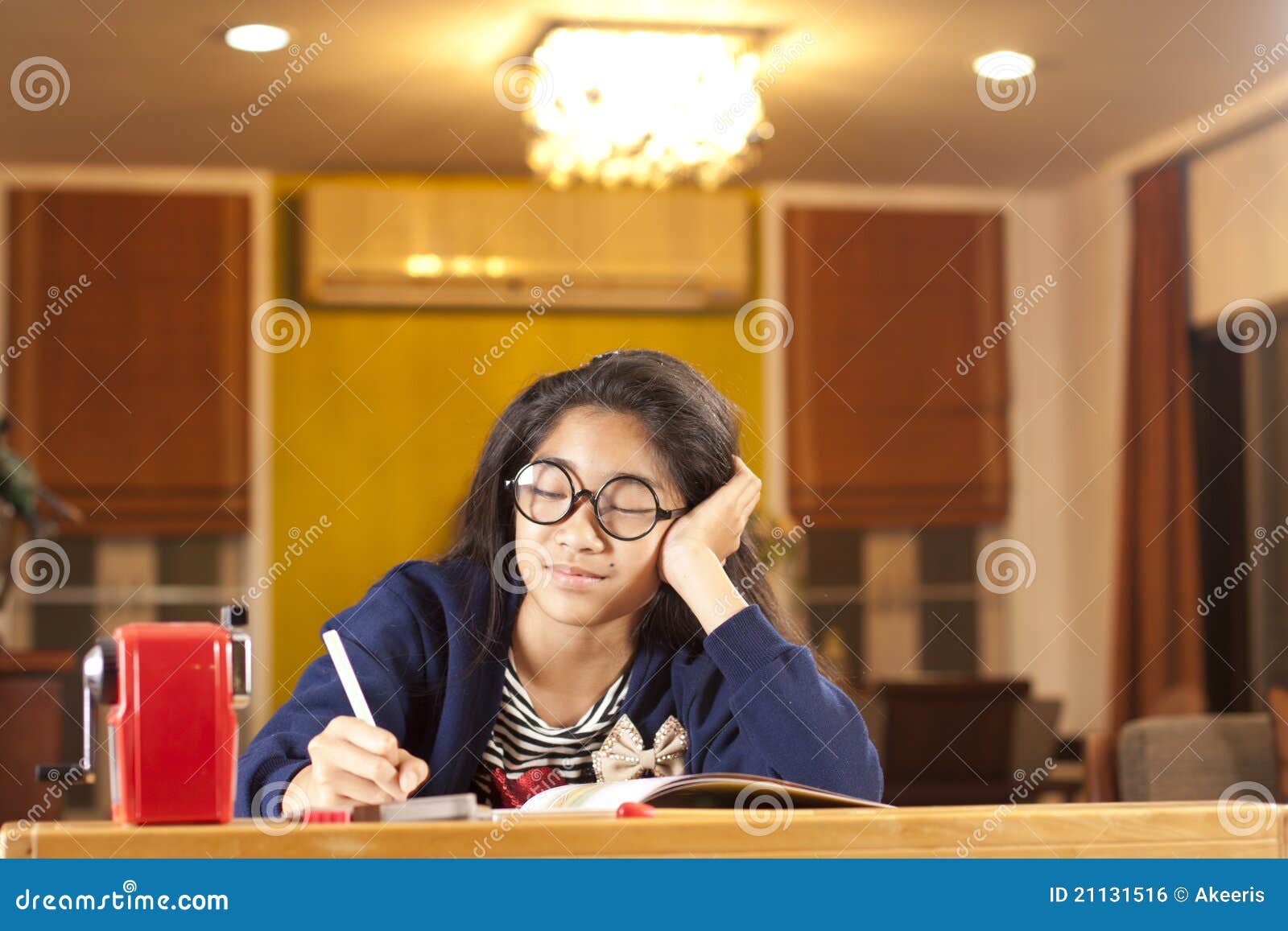 Sleepy student stock photo. Image of adult, casual, learn - 21131516