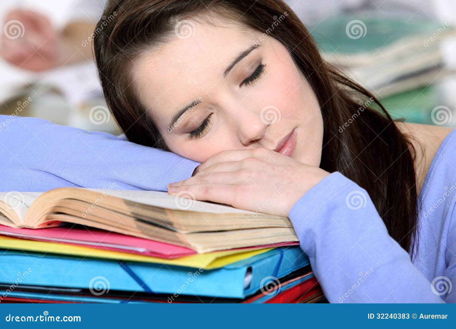 Sleepy student. stock image. Image of exams, people, student - 32240383