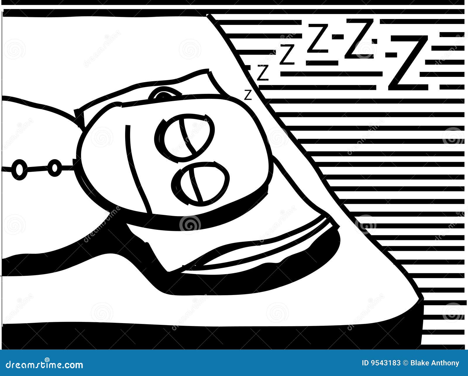 Sleepy Time stock vector. Illustration of sleep, dreams - 9543183