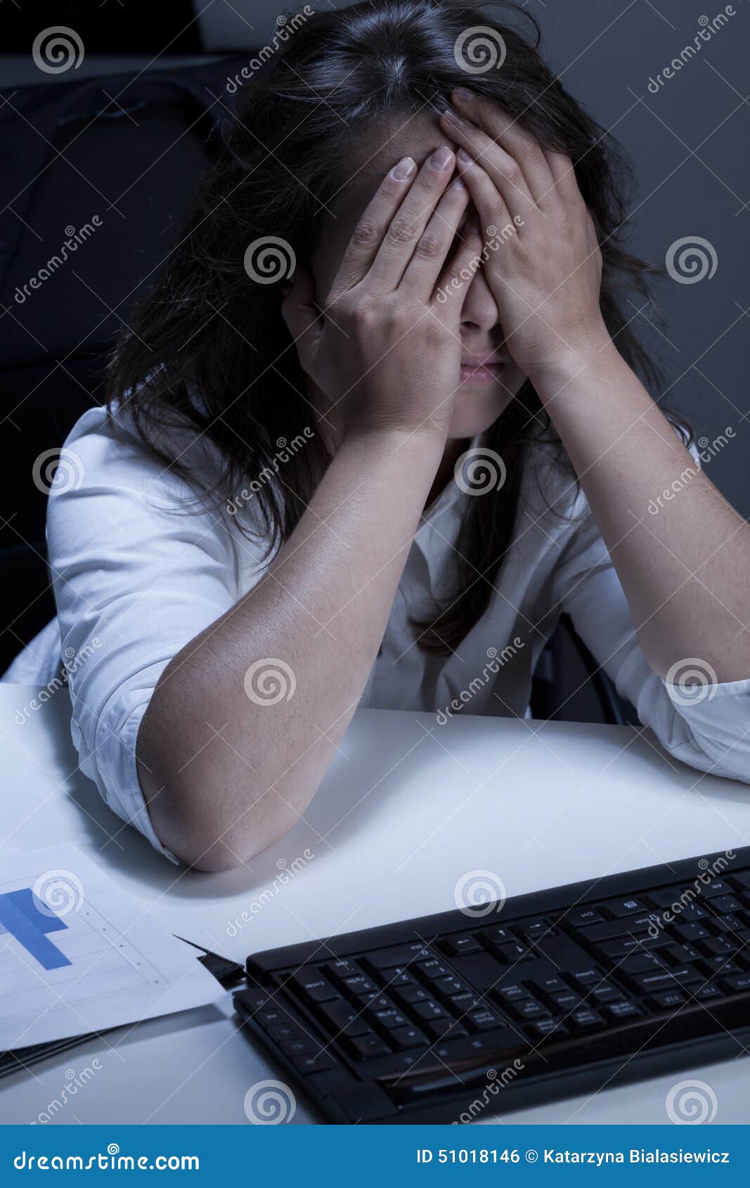 Sleepy and Tired Office Worker Stock Photo - Image of frustrated, desk ...