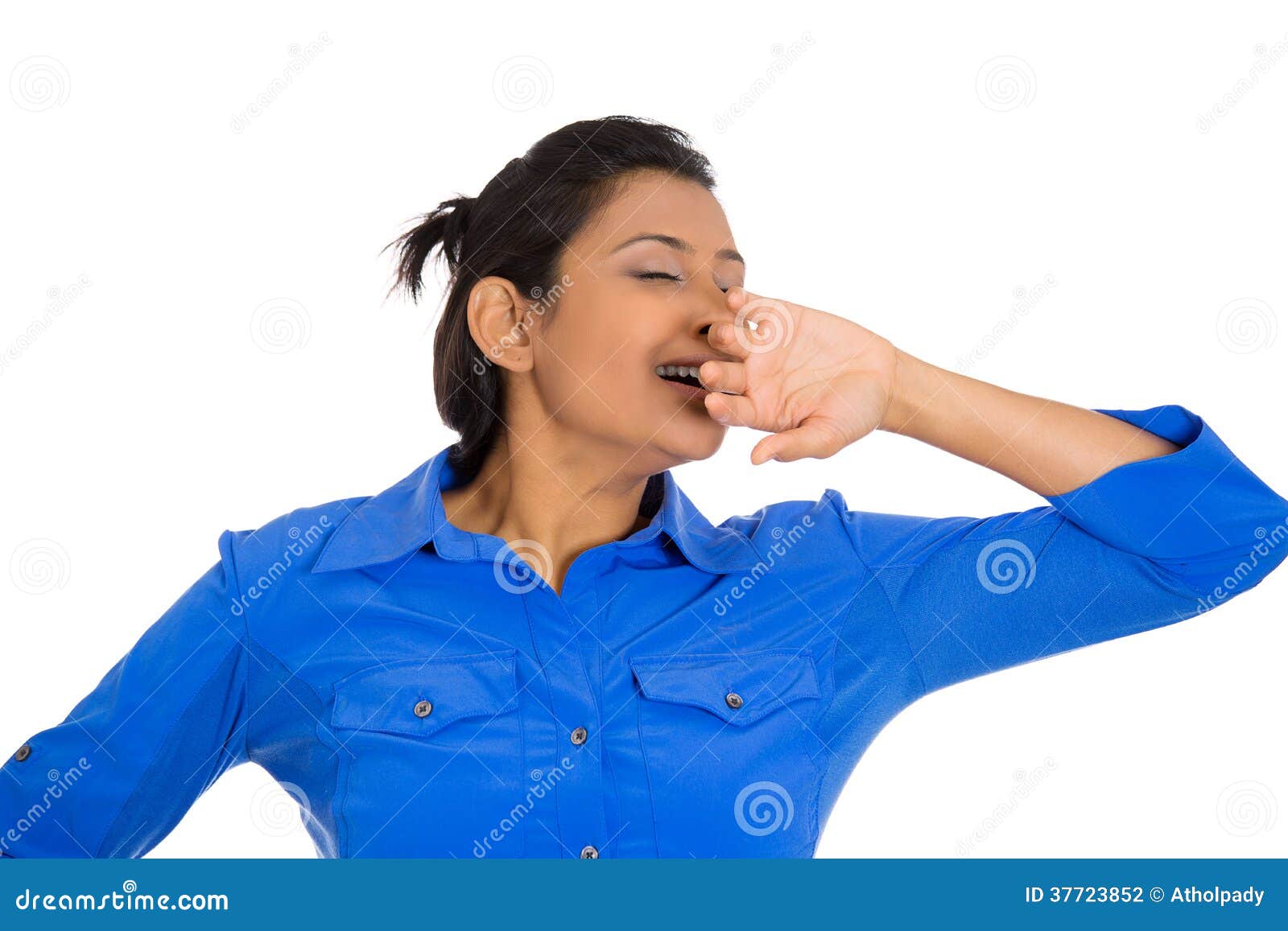 Sleepy woman stock photo. Image of late, college, latina - 37723852