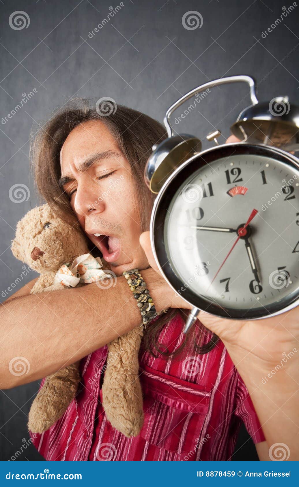 Sleepy Young Man stock image. Image of stuffed, sleepy - 8878459