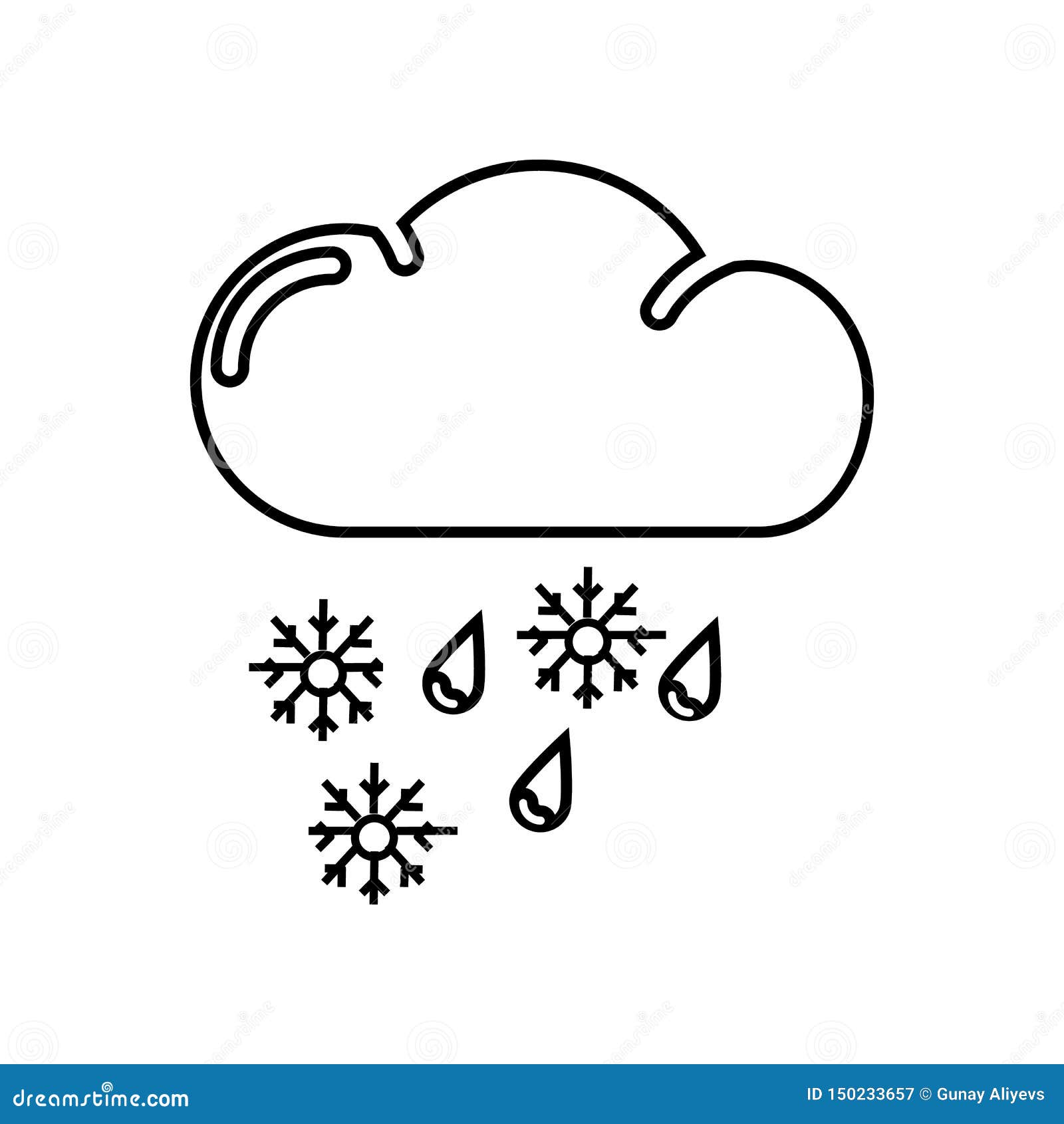 Sleet Icon. Element of Whether for Mobile Concept and Web Apps Icon ...