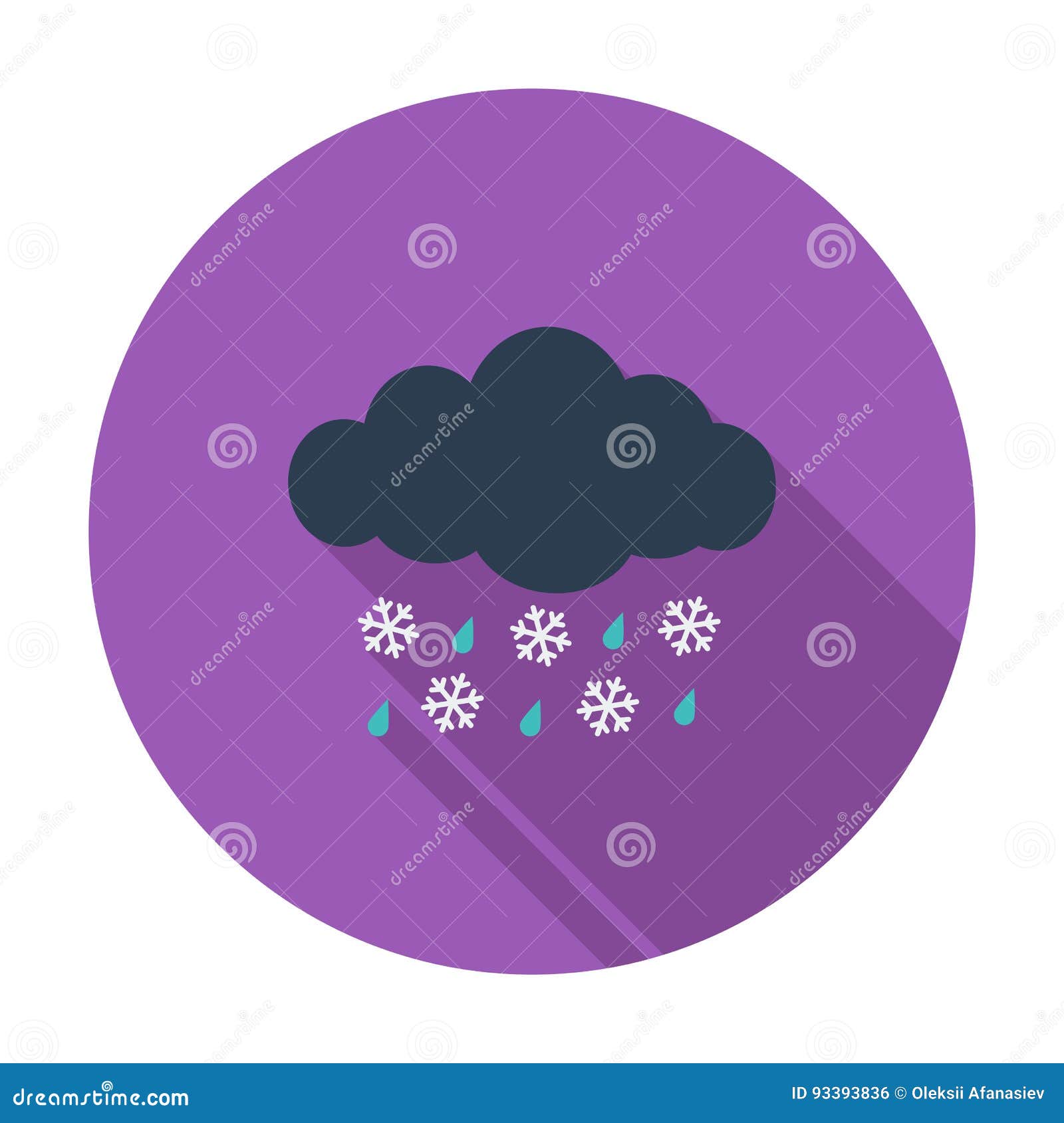 Sleet icon stock vector. Illustration of environment - 93393836