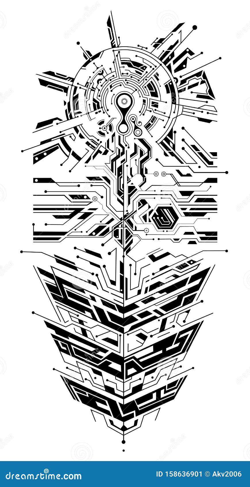 Tech Tattoo Stock Illustrations – 1,137 Tech Tattoo Stock Illustrations ...