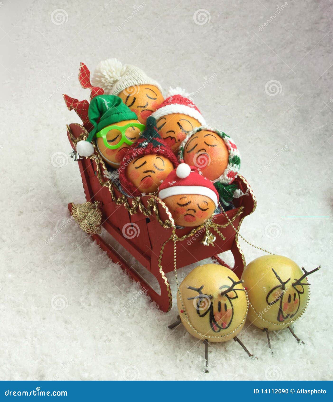 Sleigh full of fruit stock photo. Image of sleigh, food - 14112090