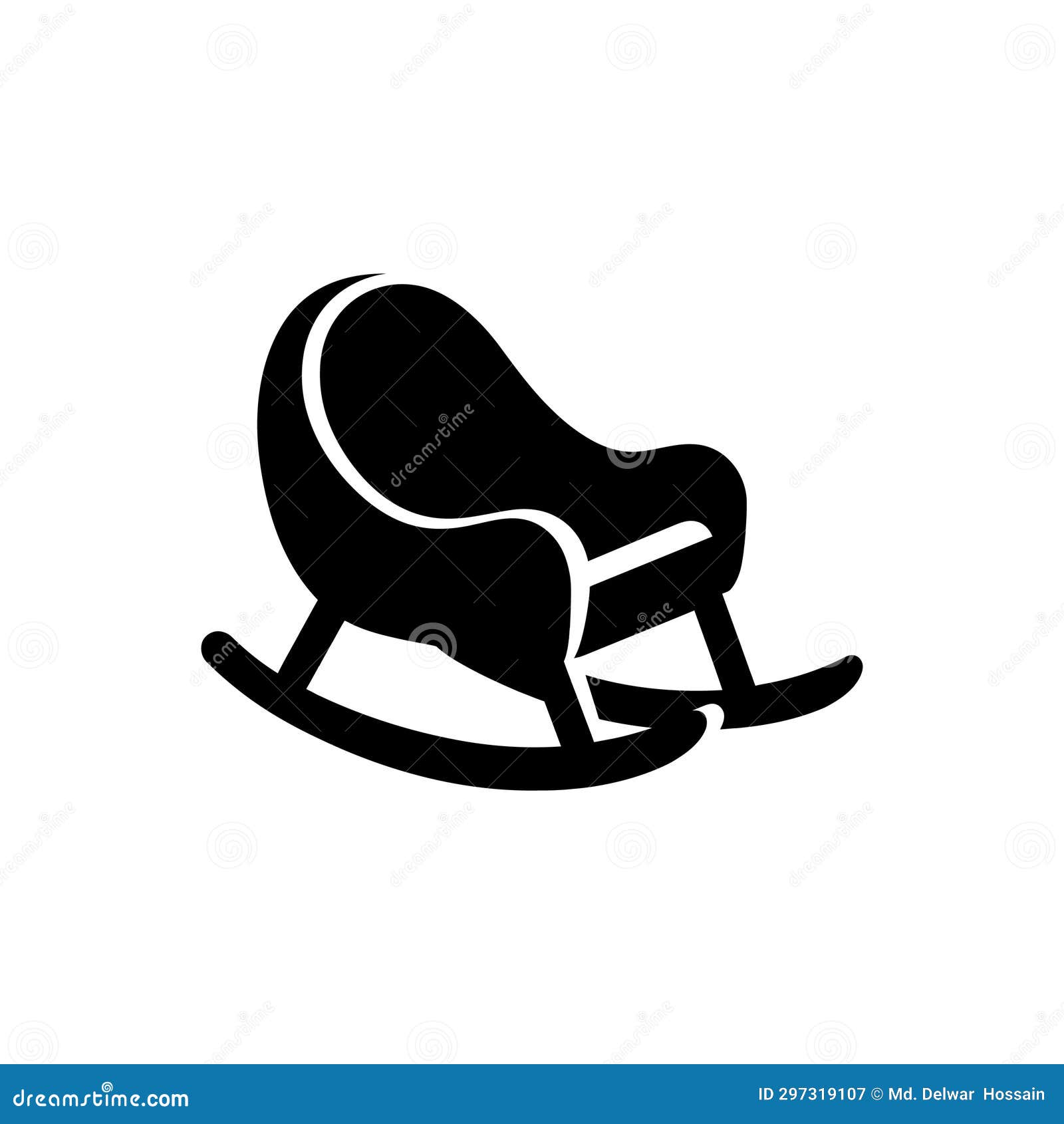 Sleigh Icon - Simple Vector Illustration Stock Vector - Illustration of holiday, sign: 297319107