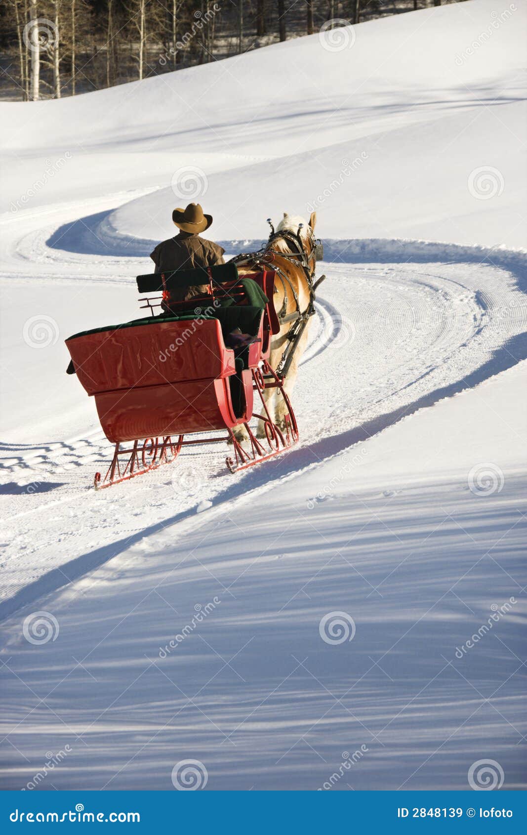 Sleigh ride. stock image. Image of photograph, relaxation - 2848139