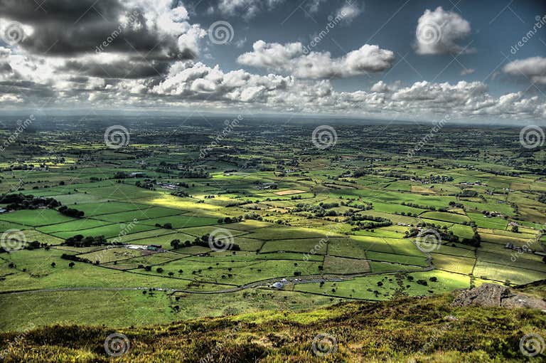 Slemish Mountain View stock image. Image of fields, mountain - 21187455