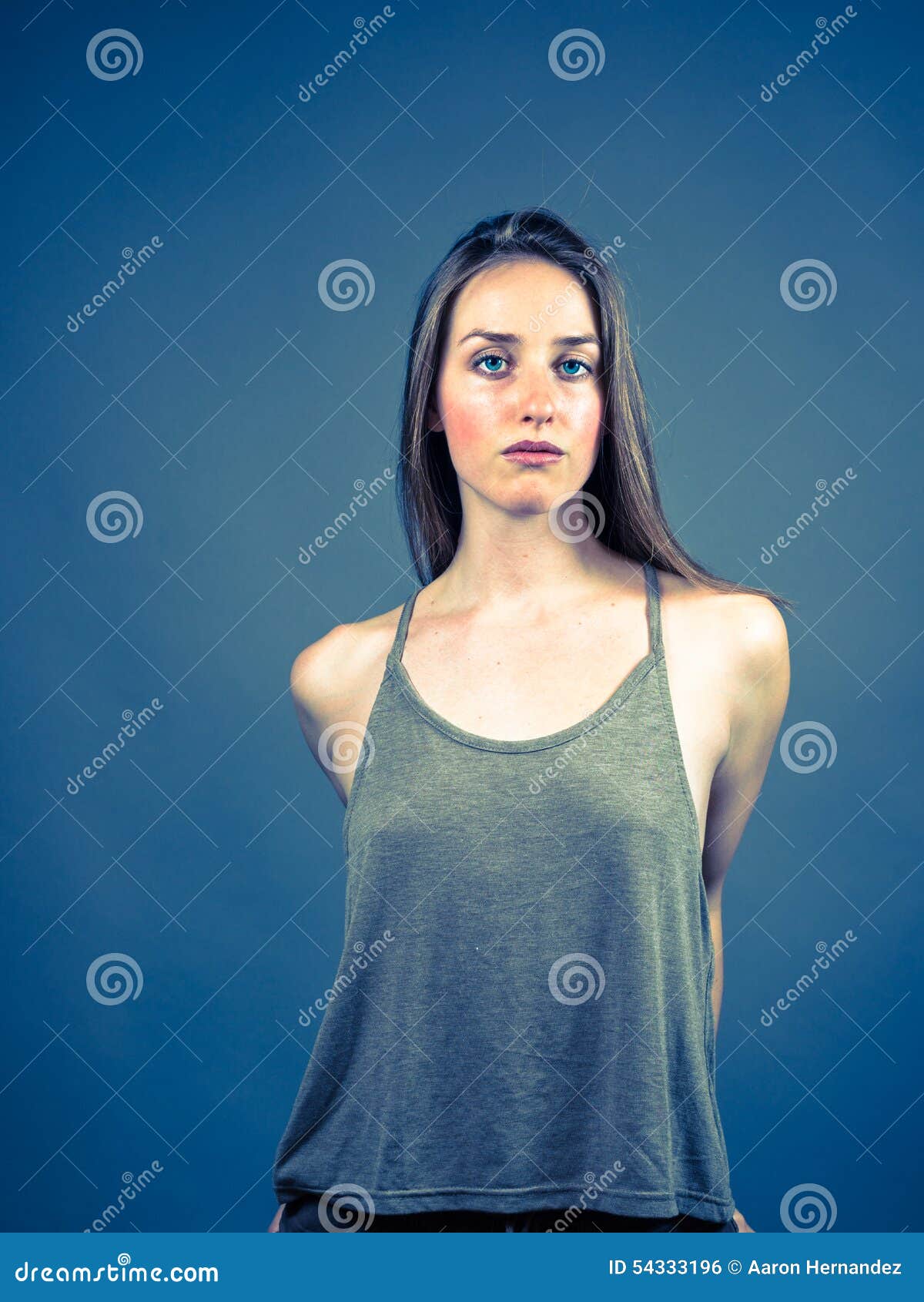 Slender Caucasian Female Portrait Stock Photo - Image of model ...