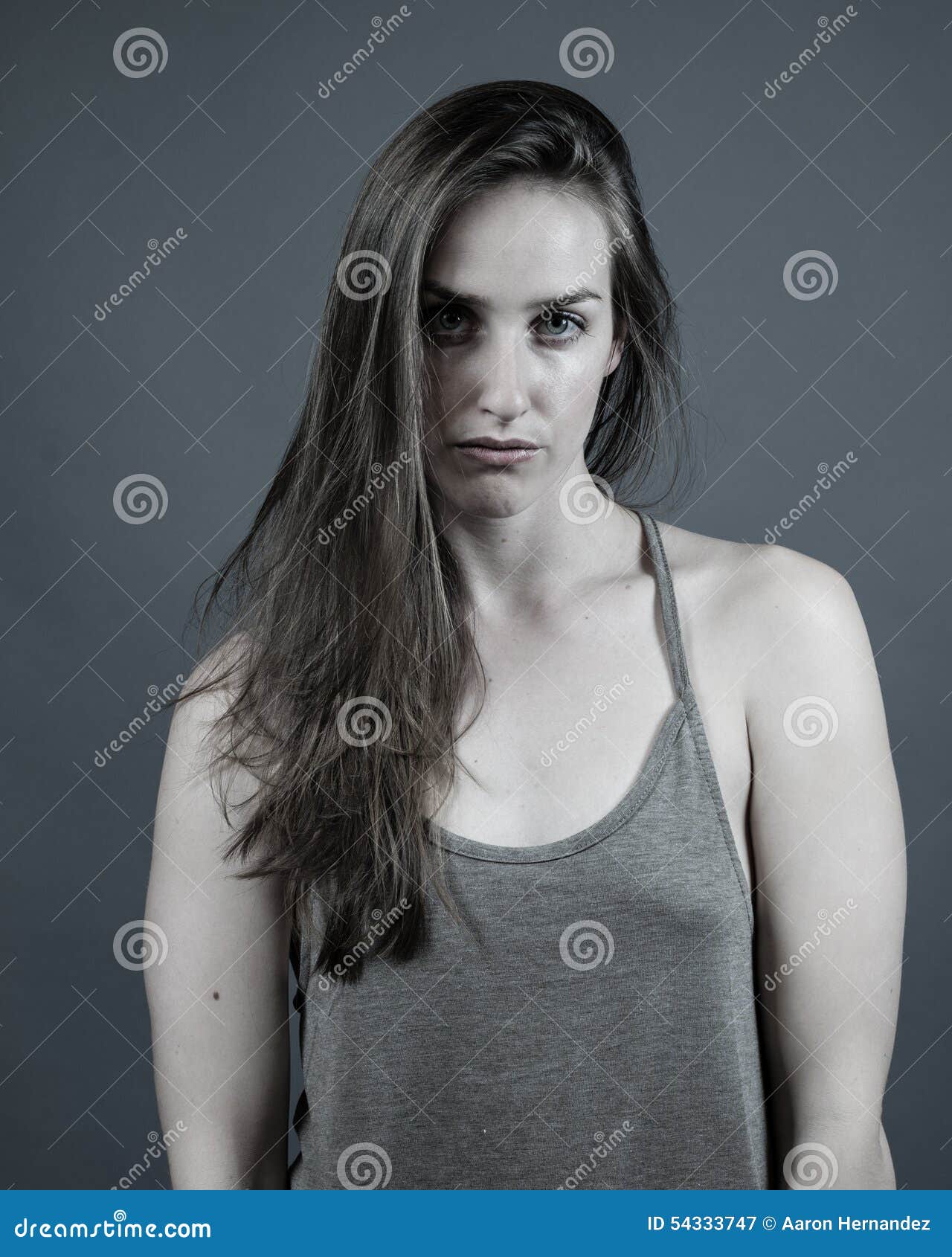 Slender Caucasian Female Portrait Stock Image - Image of beauty, woman ...