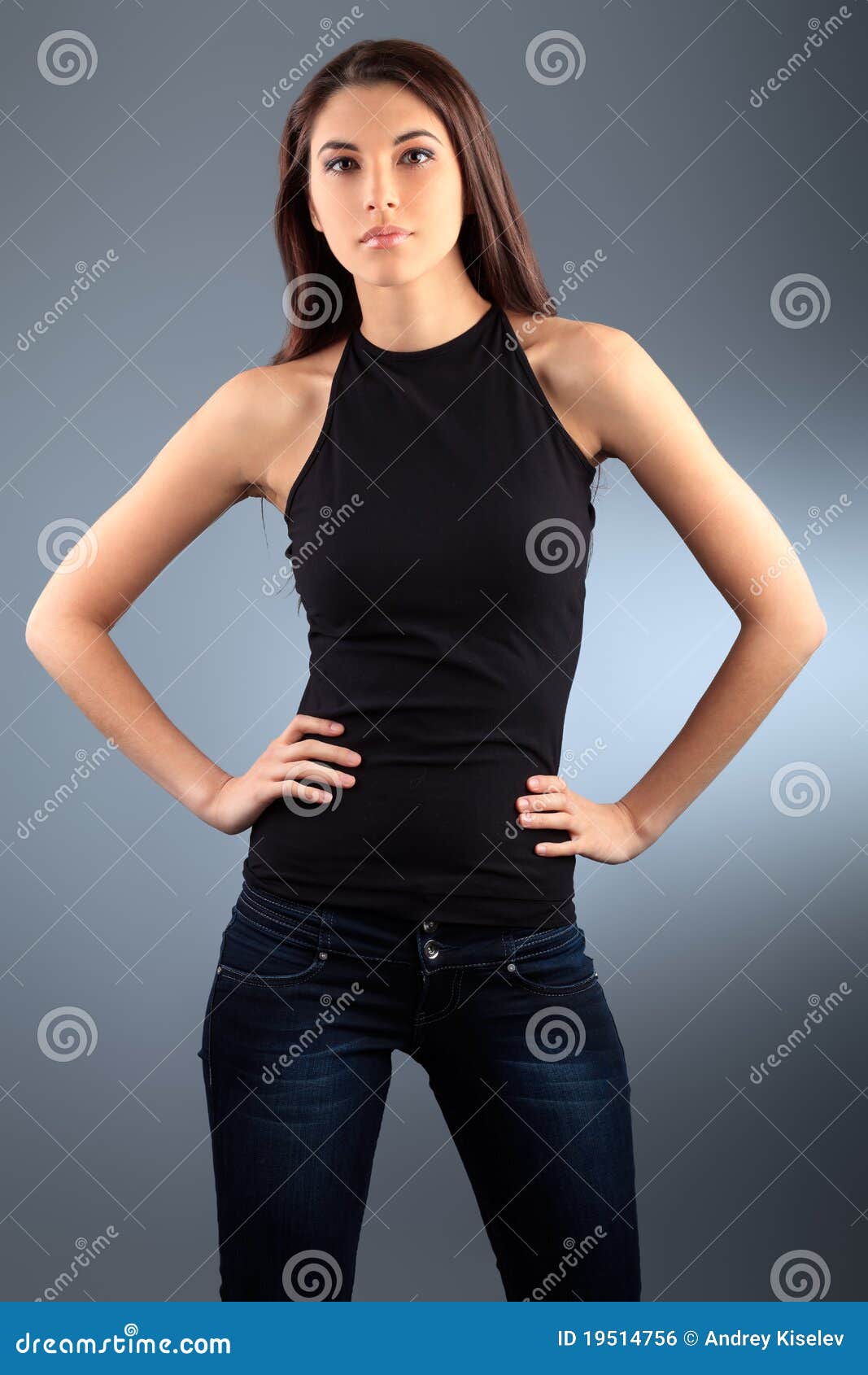 Slender girl stock photo. Image of cute, portrait, model - 19514756