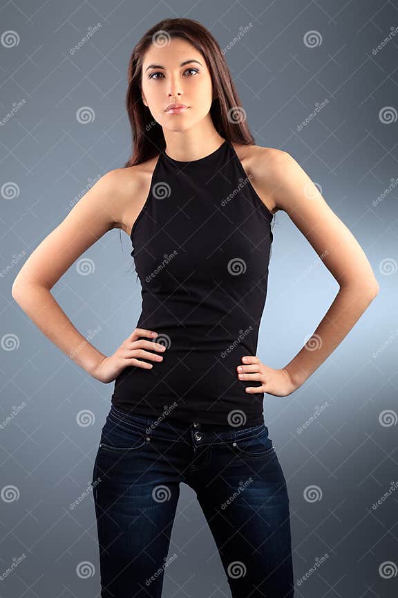 Slender girl stock photo. Image of cute, portrait, model - 19514756