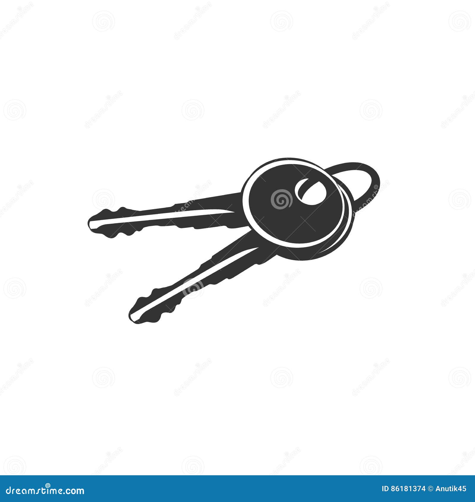 Sleutels, Pictogram, Vector Vector Illustratie - Illustration of ...