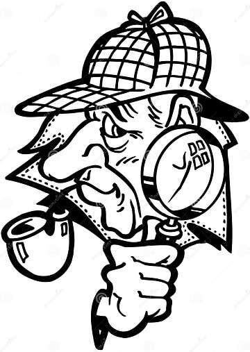 Sleuth Cartoon Design Vector Clipart Stock Vector - Illustration of ...