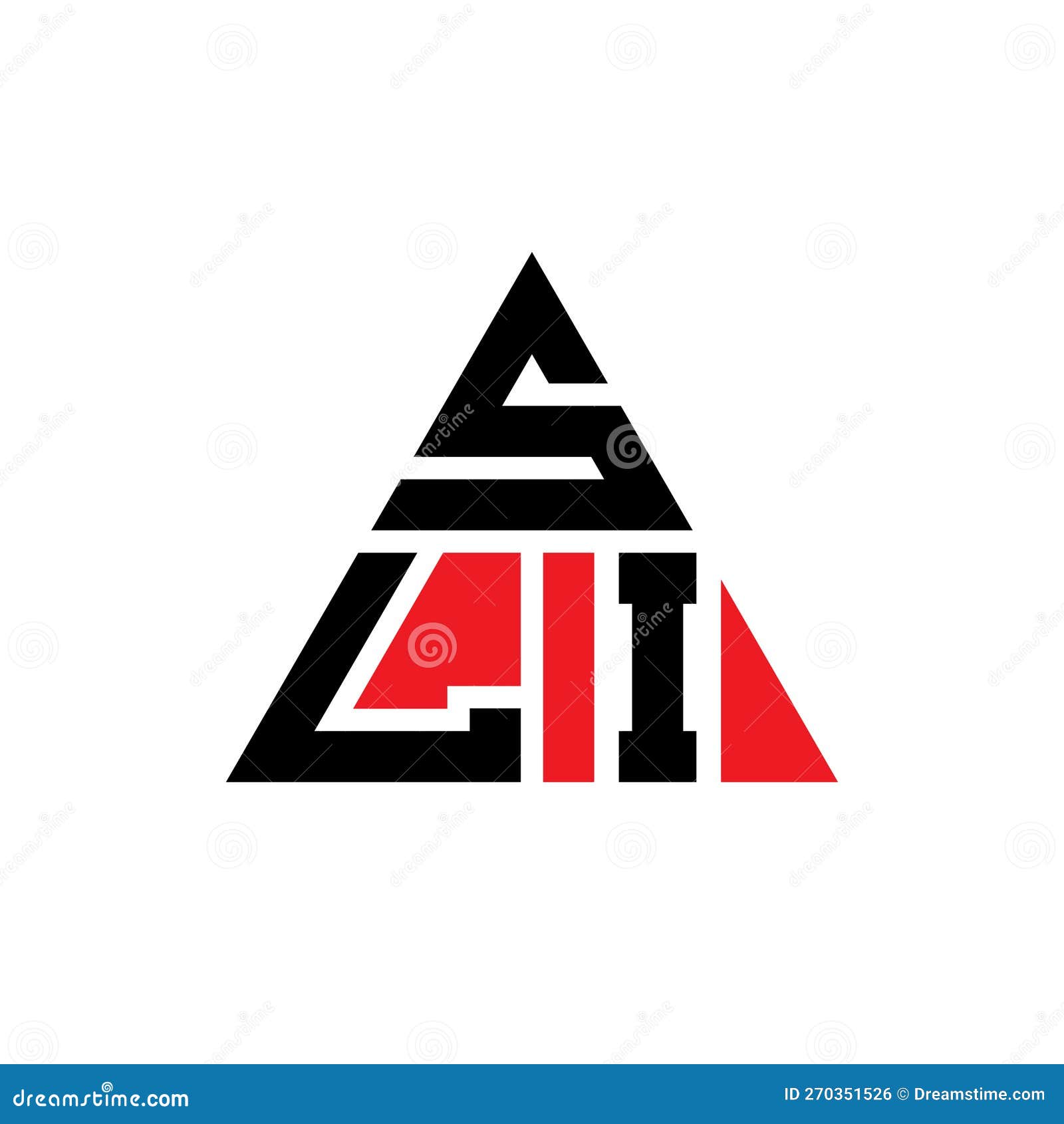 SLI Triangle Letter Logo Design with Triangle Shape. SLI Triangle Logo ...