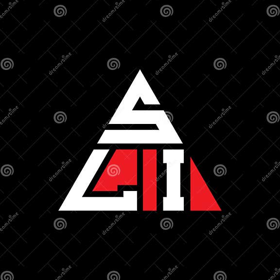SLI Triangle Letter Logo Design with Triangle Shape. SLI Triangle Logo ...