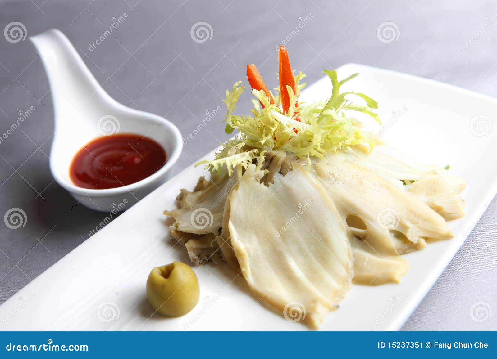 Slice of abalone stock image. Image of decoration, meal - 15237351