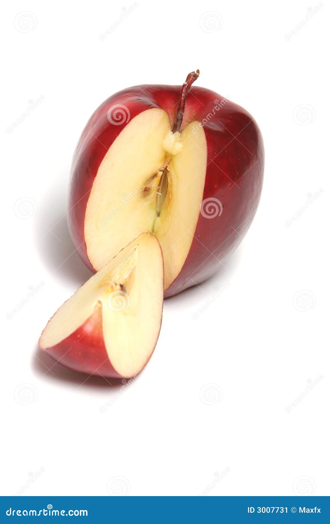Slice of apple stock image. Image of slice, yummy, fresh - 3007731