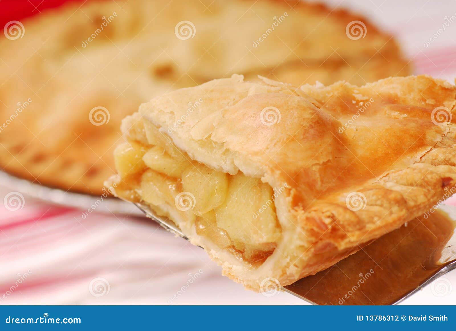 Slice of apple pie stock photo. Image of life, fork, pastry - 13786312