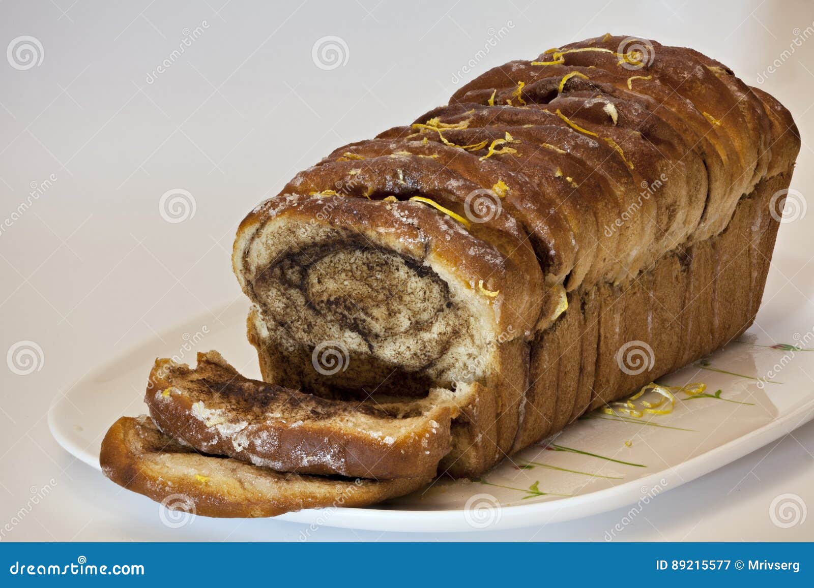 Slice baked sweet bread stock image. Image of cande, breakfast - 89215577