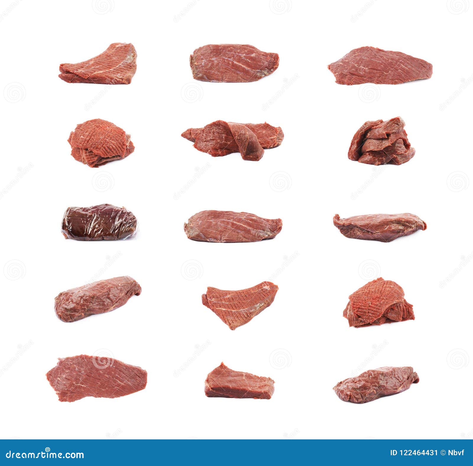 Slice of Beef Meat Isolated Stock Image - Image of lean, lunch: 122464431
