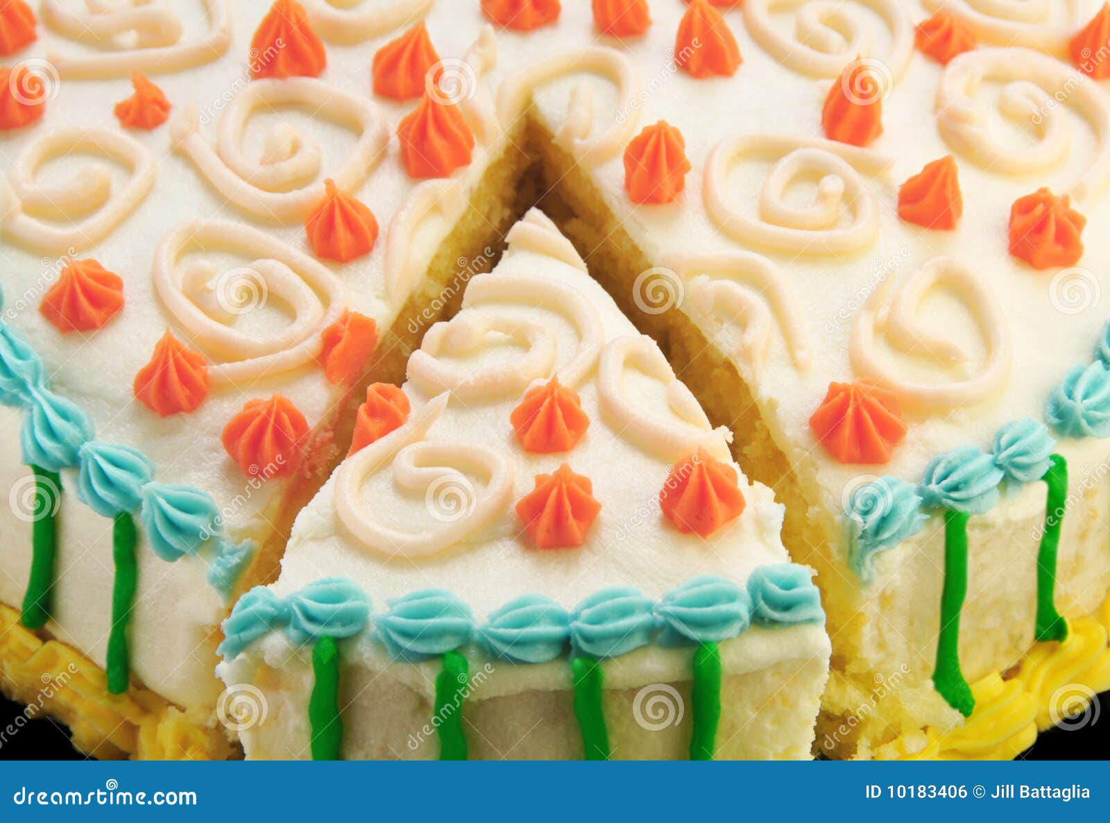 Slice of Birthday Cake stock photo. Image of event, slice - 10183406