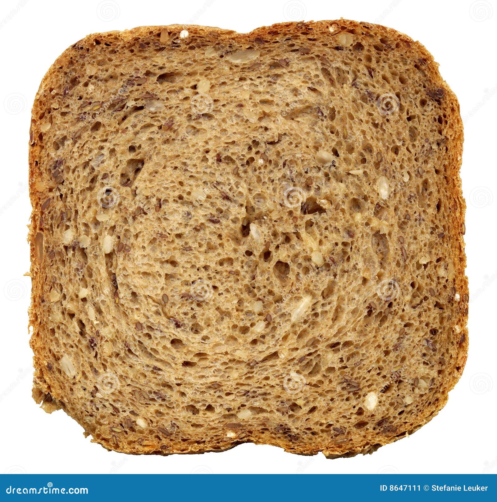 Slice of bread stock image. Image of bake, slice, isolated - 8647111