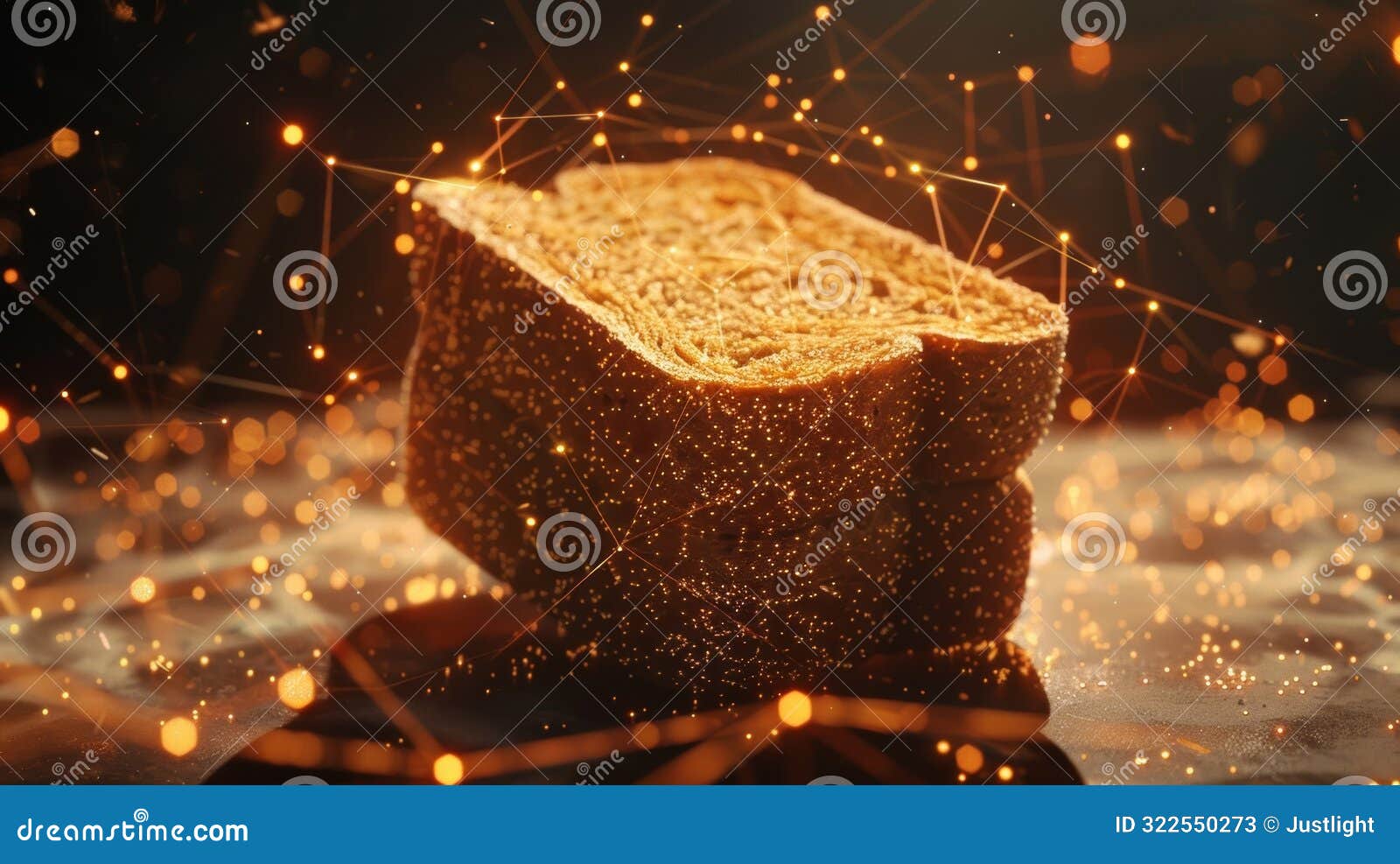 A Slice of Bread with Tiny Electrons Buzzing Around Its Crust and ...